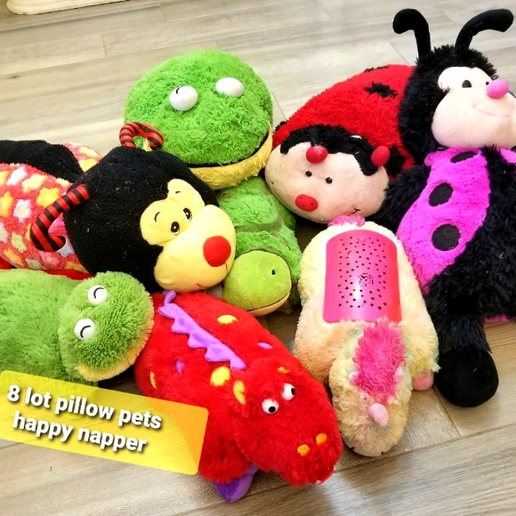 pillowpets | Toys | Pillow Pets 8 Lot Plush Animals Frog Ladybugs ...